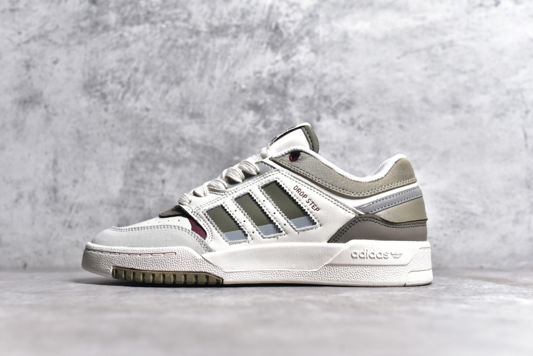 Adidas originals Drop Step 'White Dark Green' shoes, Men's Fashion ...