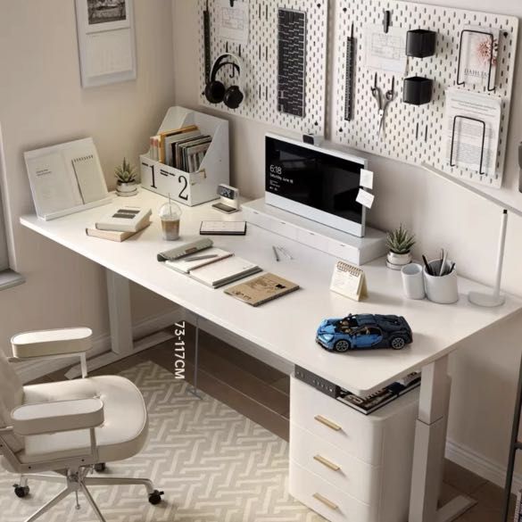 Adjustable standing study table, Furniture & Home Living, Furniture ...