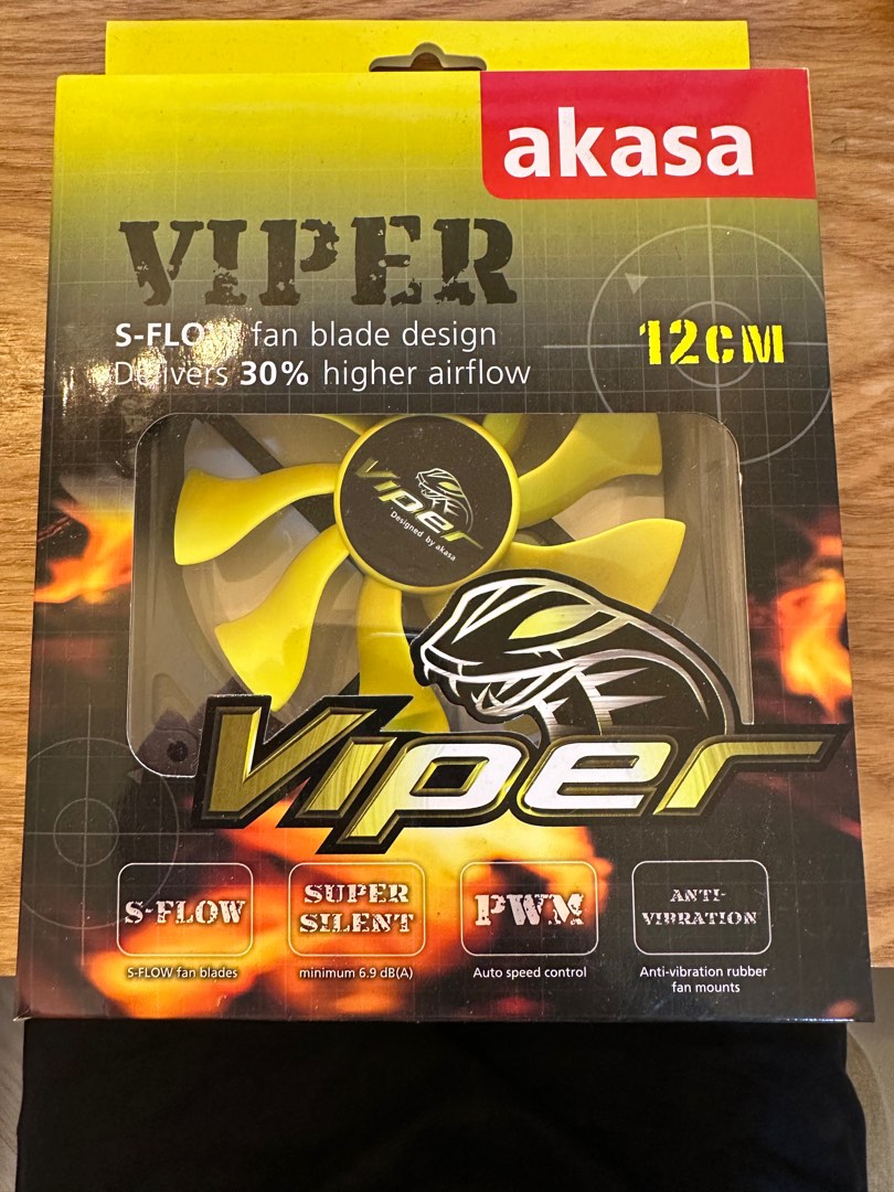 Akasa 12cm viper 散熱風扇, 電腦＆科技, 桌上電腦 - Carousell