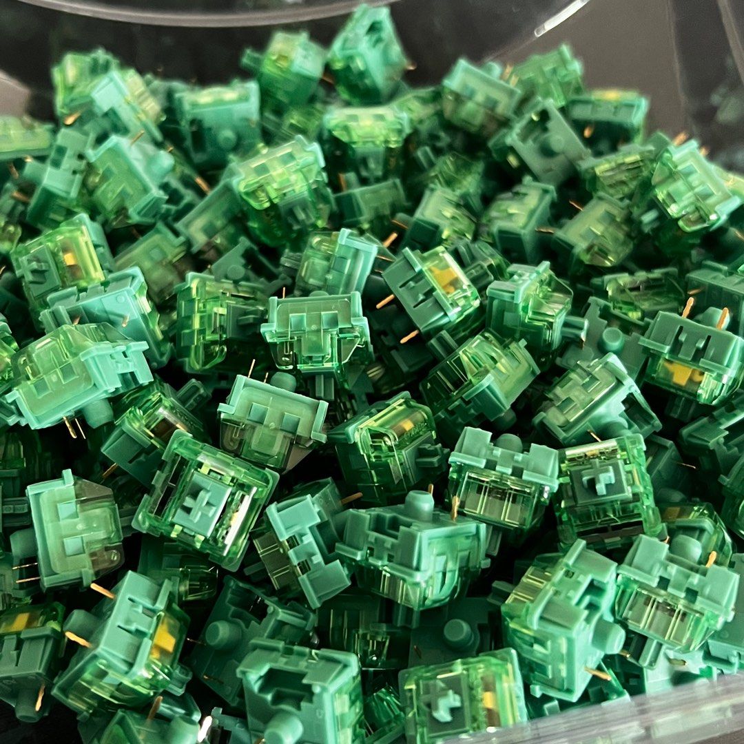 Akko CS matcha green switches (linear), Computers & Tech, Parts ...