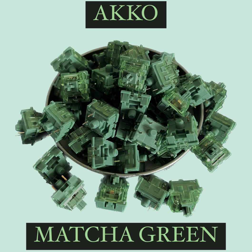 Akko CS matcha green switches (linear), Computers & Tech, Parts ...