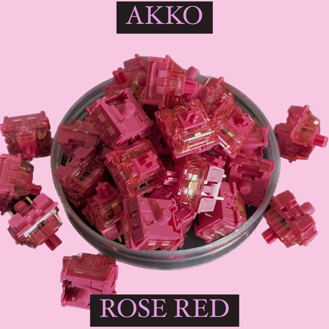 Akko CS rose red switch (linear), Computers & Tech, Parts & Accessories ...