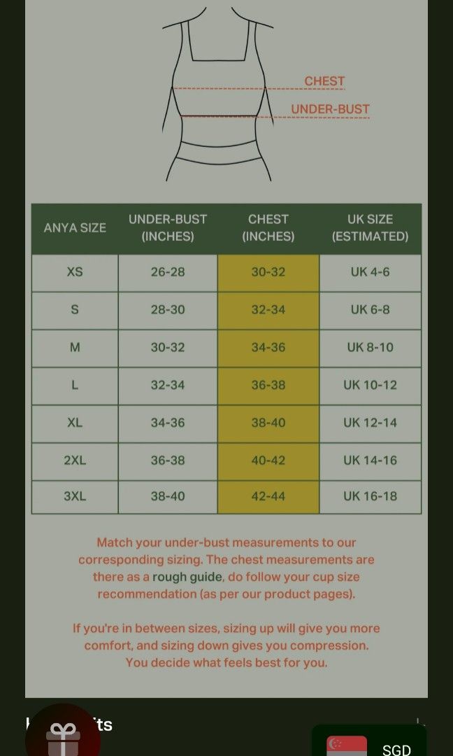 Anya Active toga bra in black sesame, Women's Fashion, Activewear on ...