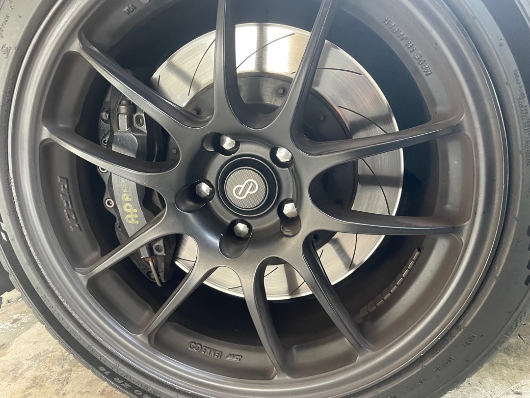 Scirocco Ap racing 6 pot brake kit with original enkei rims, Car ...