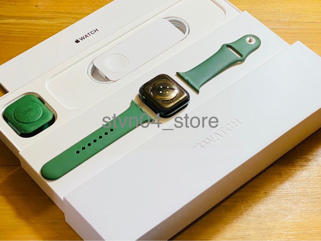 Apple Watch iWatch S7 Series 7 45MM Green Tangan Pertama Full Ori, Barang Mewah, Jam Tangan di ...