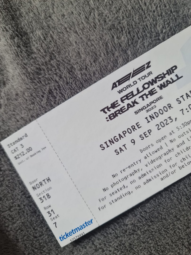 ATEEZ world tour (The fellowship: Break the wall), Tickets & Vouchers, Event Tickets on Carousell
