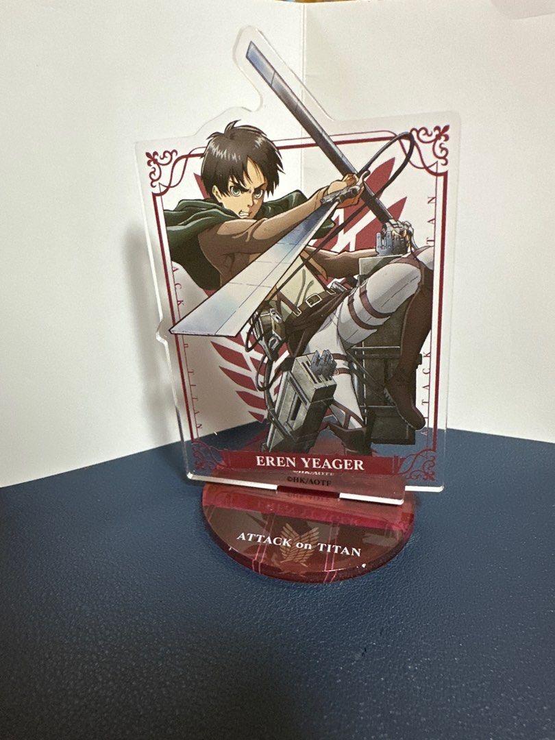 Attack On Titan acrylic Stand Eren Yaeger WTS/WTT, Hobbies & Toys, Toys ...