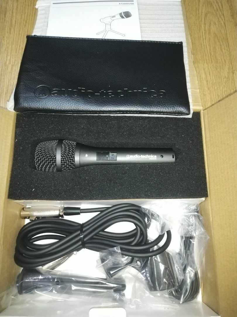 Audio Technica AT2005USB Cardioid Dynamic USB/XLR Microphone, Audio ...