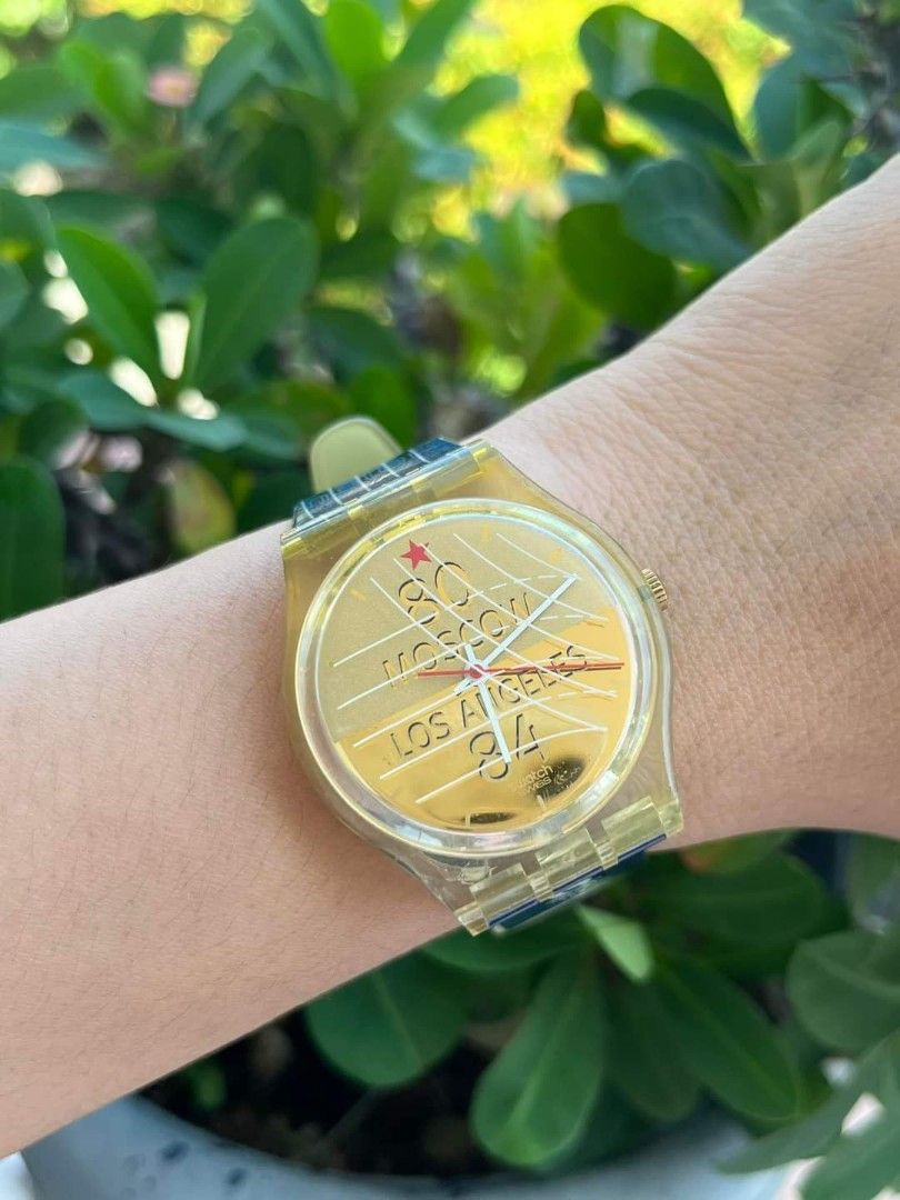 Authentic Pristine Swatch Watch Sebastian Coe' Gz149 - Moscow 80 Los ...