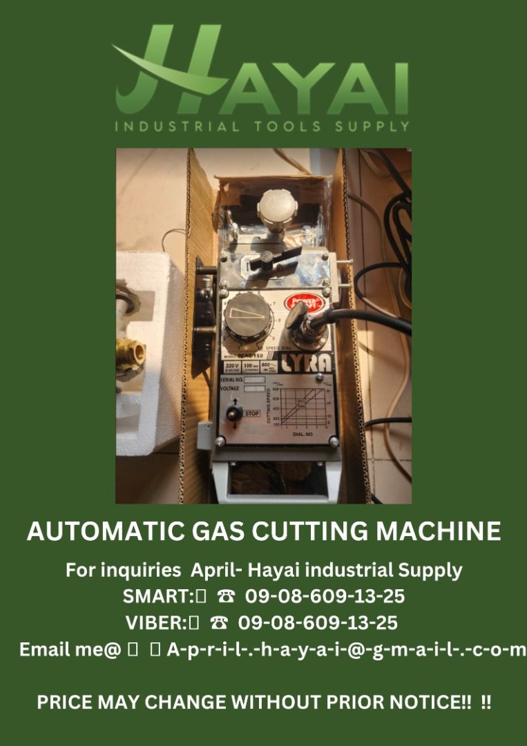 Automatic gas cutting machine, Commercial & Industrial, Construction ...