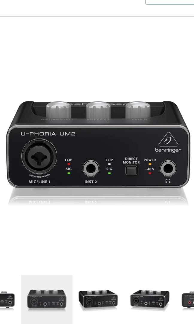 Behringer USB audio interface, Audio, Other Audio Equipment on Carousell