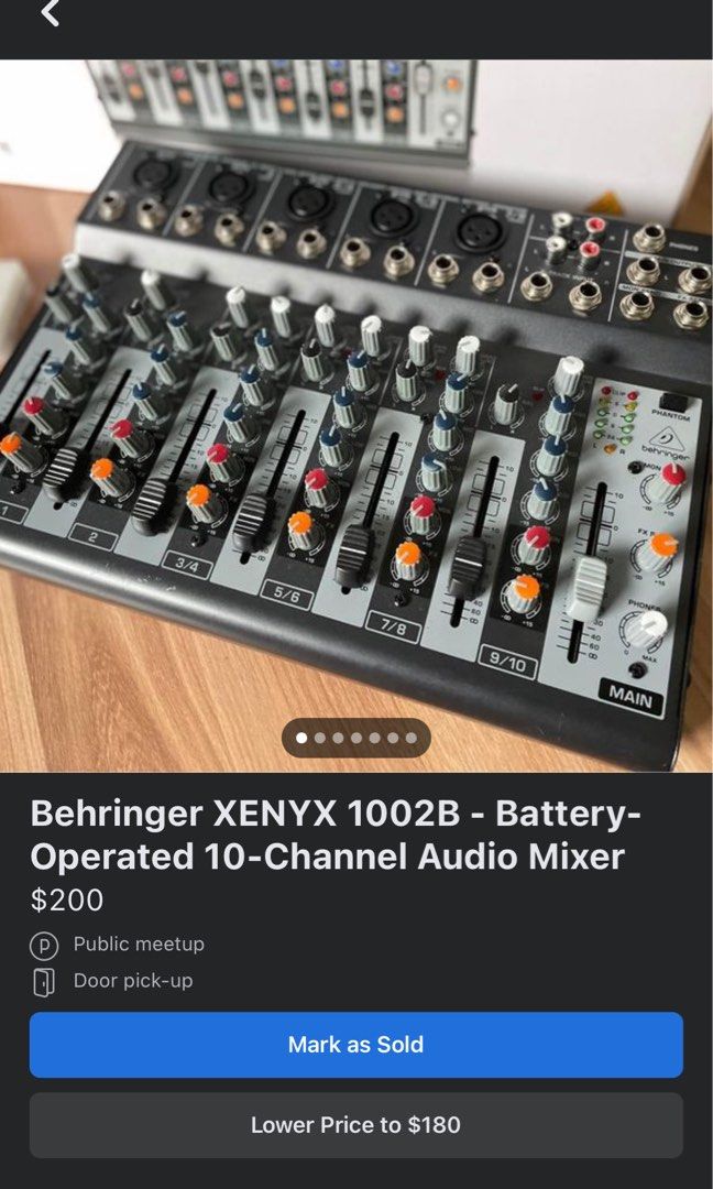 Behringer XENYX 1002B - Battery-Operated 10-Channel Audio Mixer, Audio ...