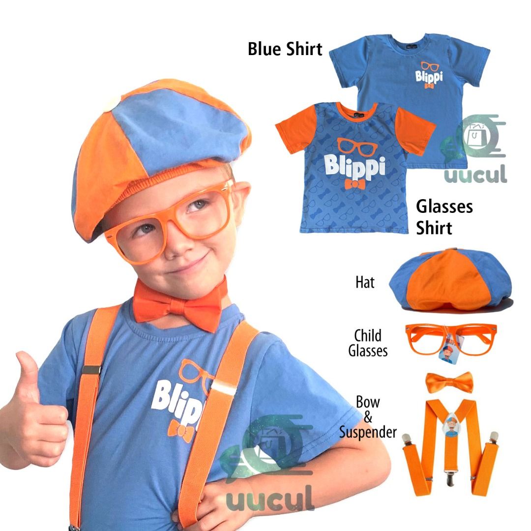 Blippi Tshirt Full Set Costume, Babies & Kids, Babies & Kids Fashion on ...