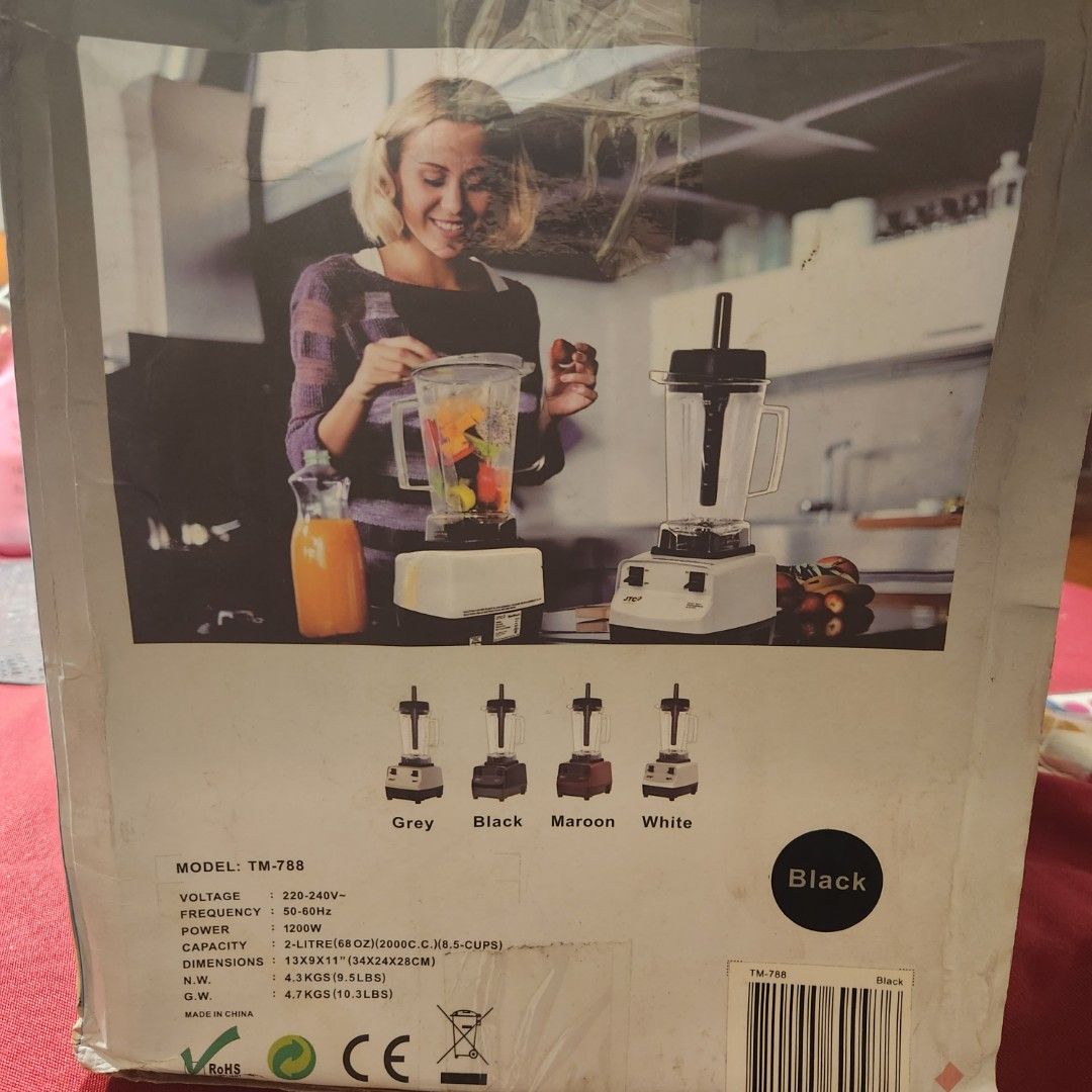 BNew JTC Omniblend Heavy Duty Professional Blender 3HP High Speed 2L on Carousell