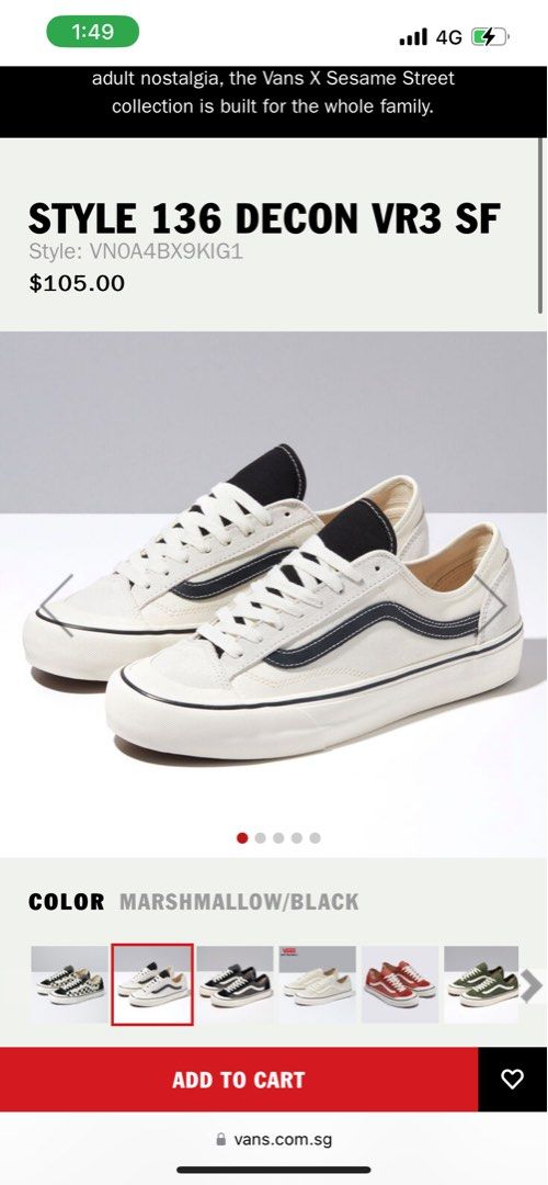 BNIB: VANS STYLE 136 DECON VR3 RTP: $105, Men's Fashion, Footwear ...