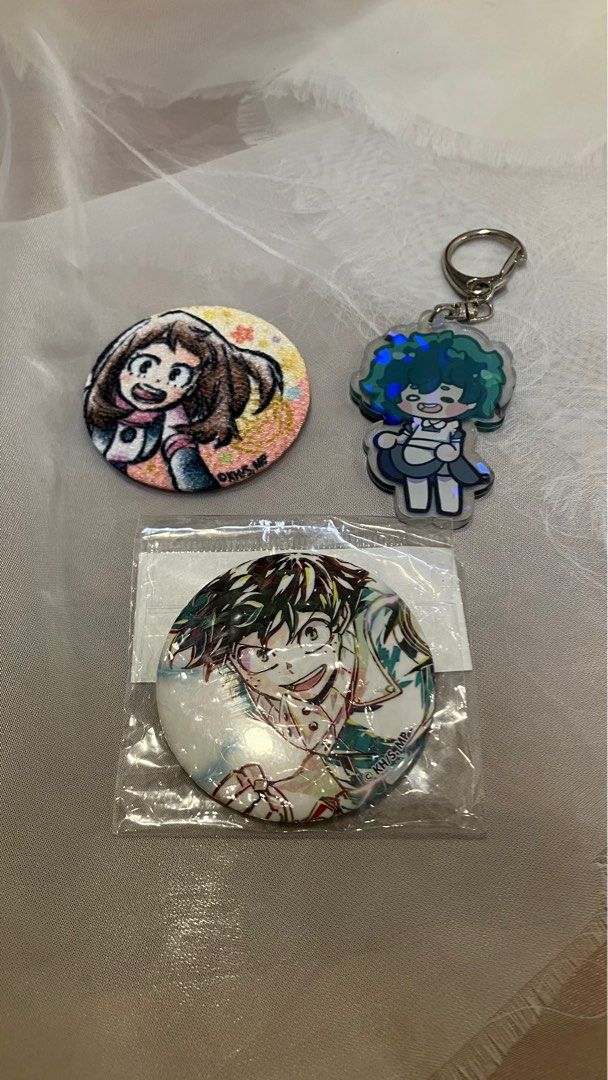 Boku no hero BNHA merch deku badge uraraka mha, Hobbies & Toys ...