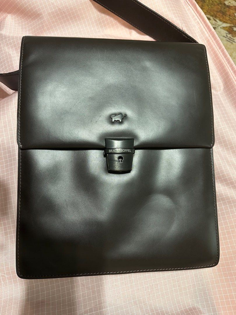Braun Buffel Leather sling bag, Men's Fashion, Bags, Sling Bags on ...