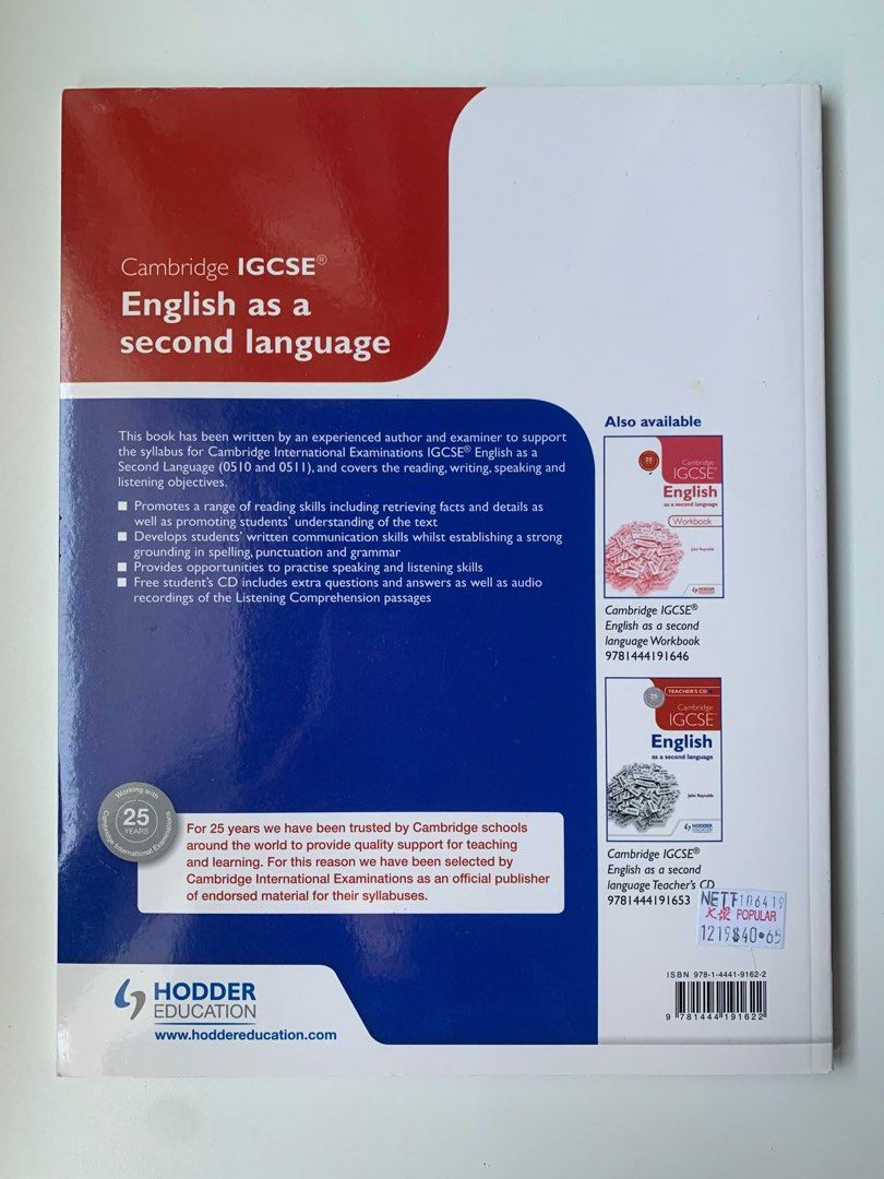 Cambridge IGCSE English as a Second Language Textbook, Hobbies & Toys ...