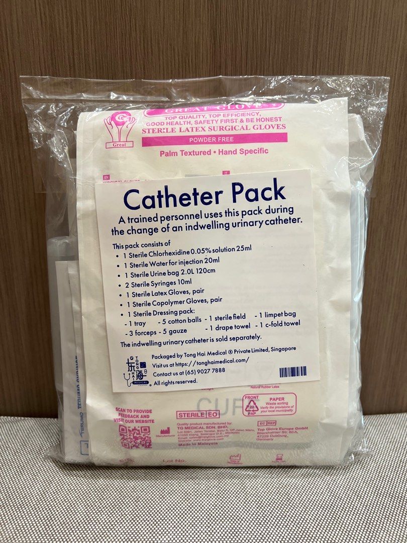 Catheter Pack, Health & Nutrition, Medical Supplies & Tools on Carousell
