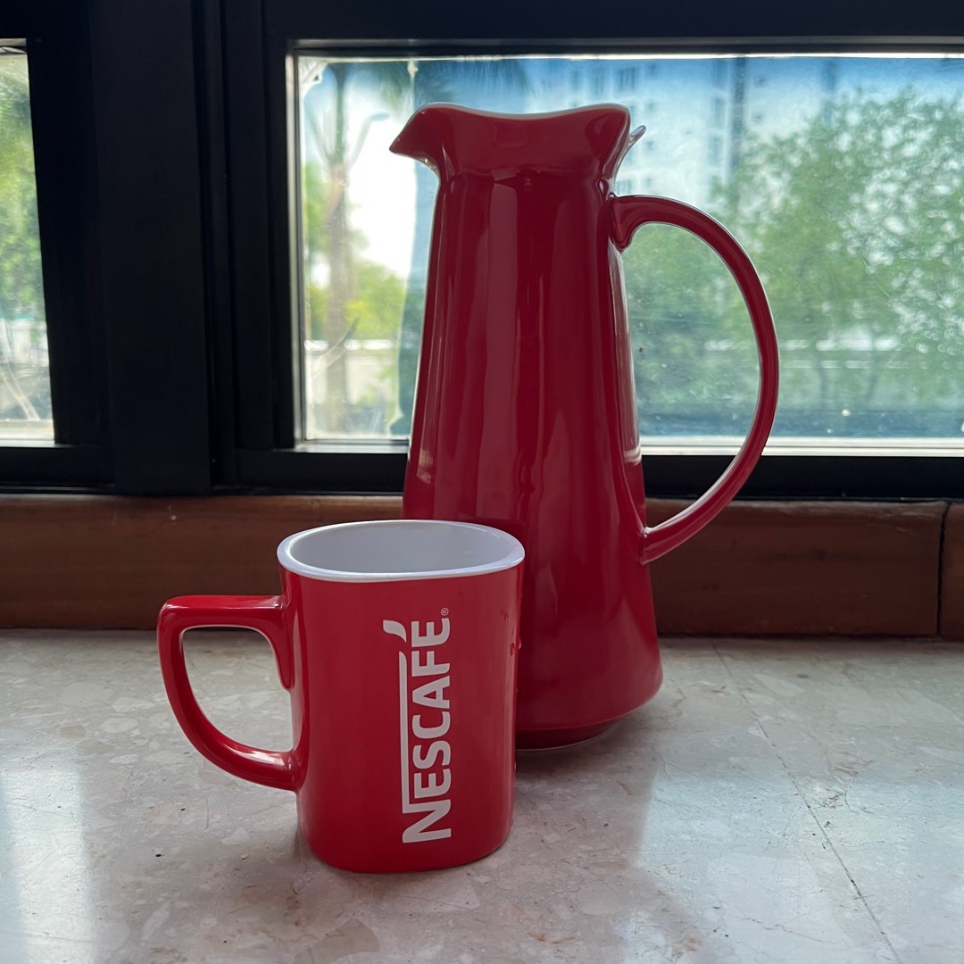 Ceramic Jug (1 litre) and Mug, Furniture & Home Living, Kitchenware ...