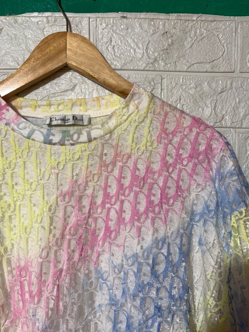 CHRISTIAN DIOR AOP, Women's Fashion, Tops, Blouses on Carousell