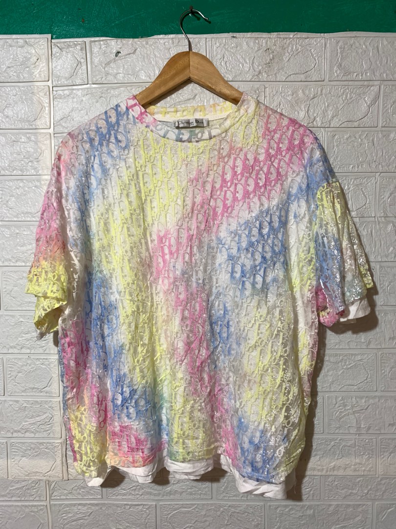 CHRISTIAN DIOR AOP, Women's Fashion, Tops, Blouses on Carousell