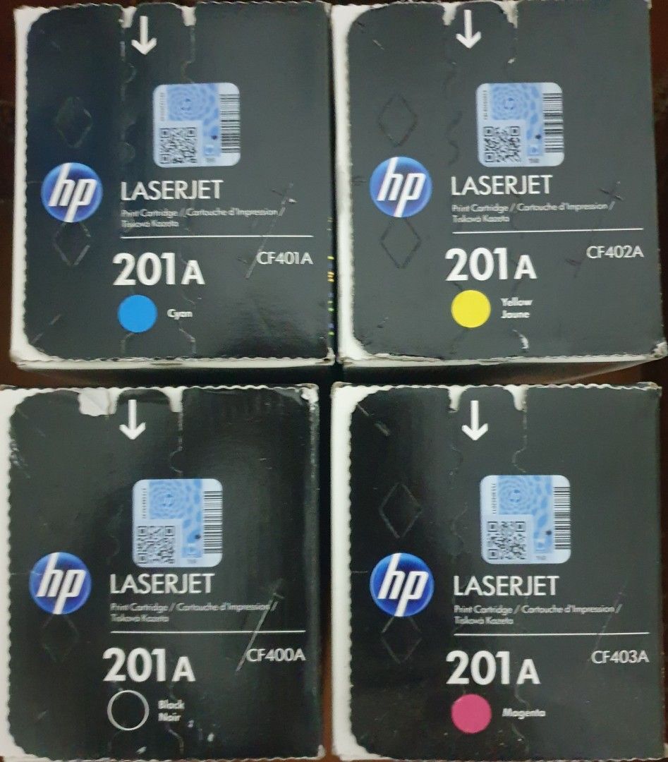 [CLEARANCE SALES] Genuine Original HP 201A Black Cyan Yellow Magenta ...