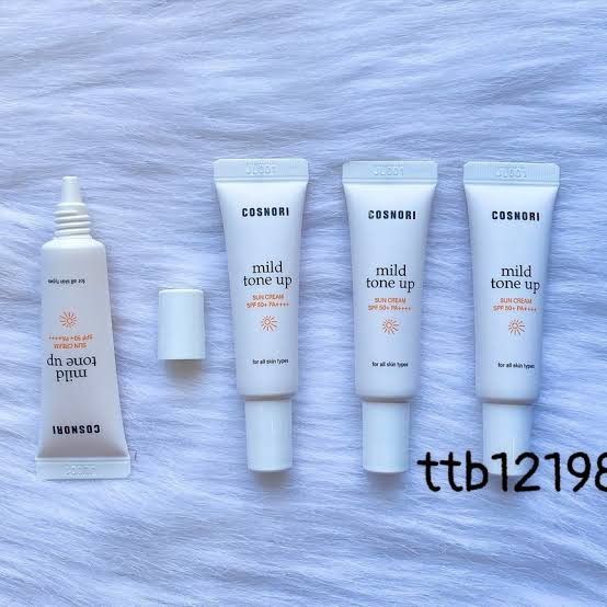 COSNORI Mild Tone up Sun Cream SPF50+ PA++++ 10ml, Beauty & Personal ...
