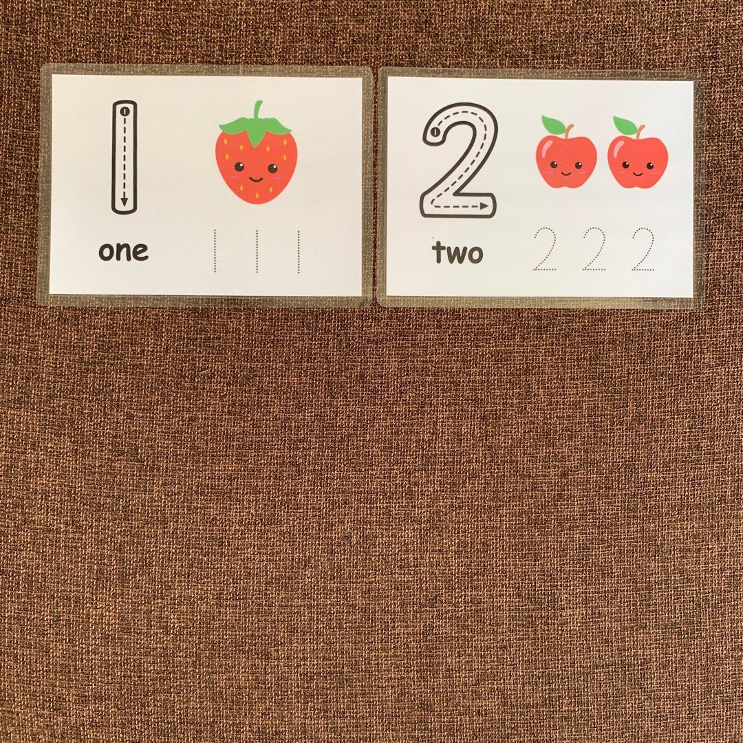Counting Numbers Tracing 1 to 10 Kids Counting with fruit pictures ...