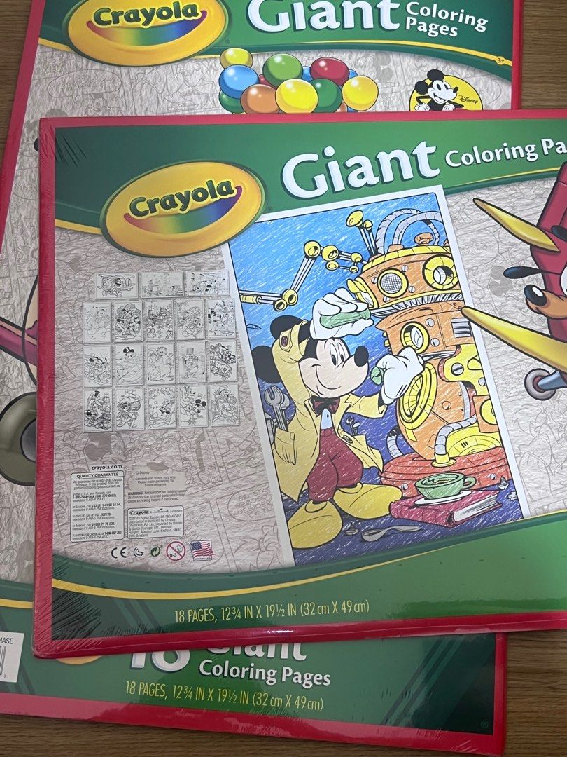Crayola Giant Coloring Pages, Hobbies & Toys, Stationery & Craft ...