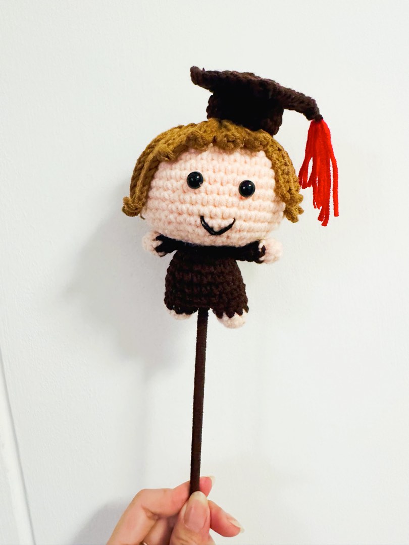 Crochet graduation doll, Hobbies & Toys, Stationery & Craft, Handmade ...