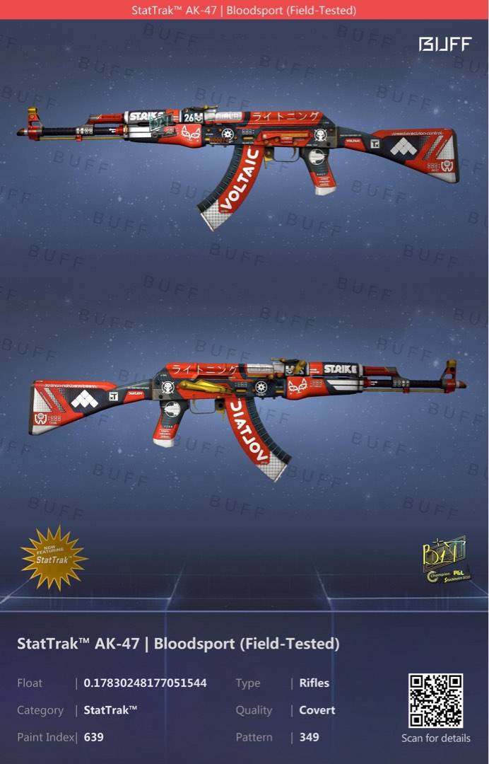 CSGO ST AK-47 Bloodsport, Video Gaming, Gaming Accessories, In-Game ...