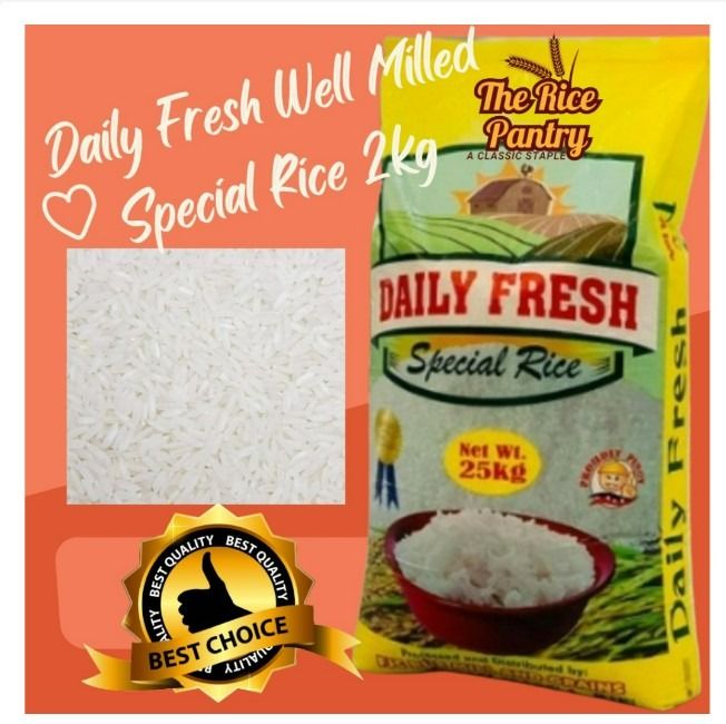 Daily Fresh Well Milled Special Rice (2kg,5KG,10KG,25KG), Food & Drinks ...
