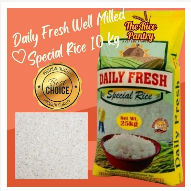 Daily Fresh Well Milled Special Rice (2kg,5KG,10KG,25KG), Food & Drinks ...
