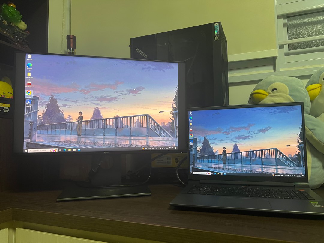 Dell Monitor UltraSharp InfinityEdge Movable U2417H, Computers & Tech ...