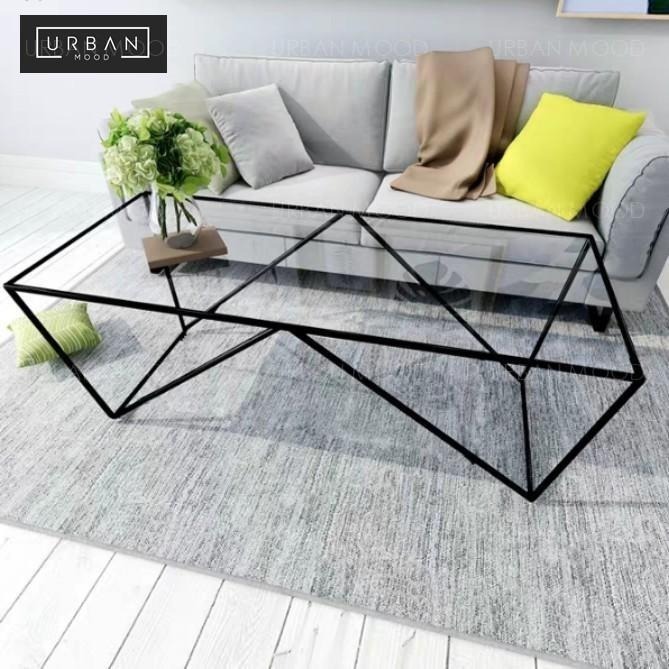 DELTA Minimalist Glass Coffee Table, Furniture & Home Living, Furniture ...