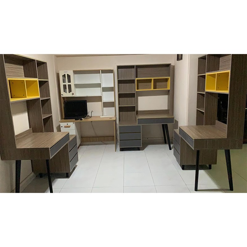 Desktop home computer desk bookcase desk bookcase combination of ...