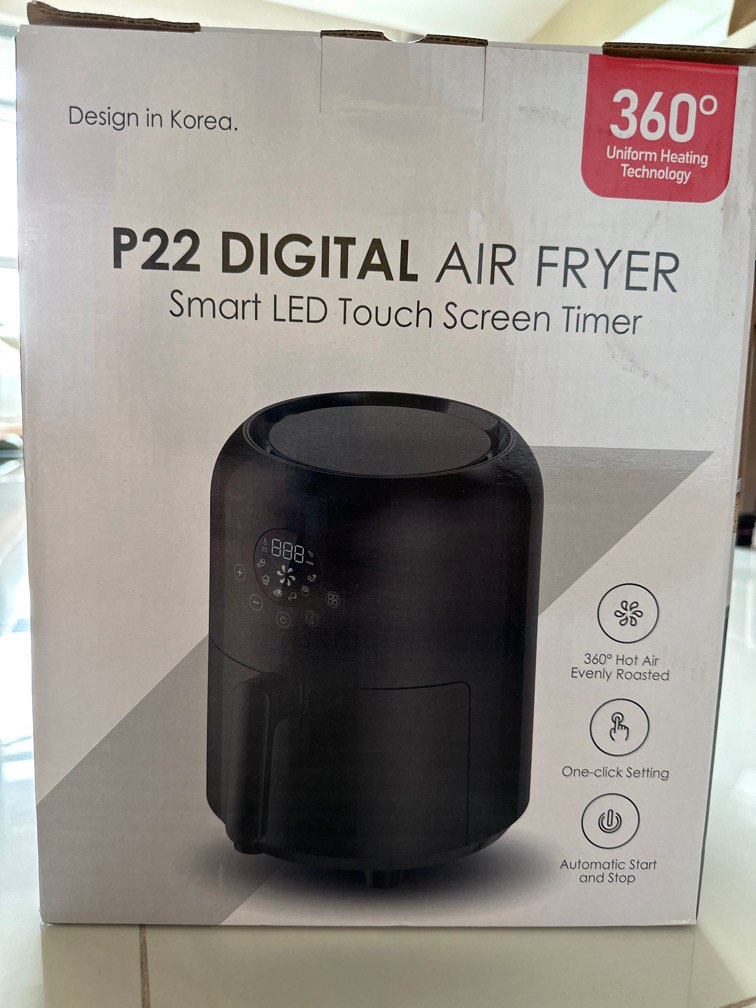 Digital Air Fryer Smart LED Touch Screen Timer, TV & Home Appliances ...