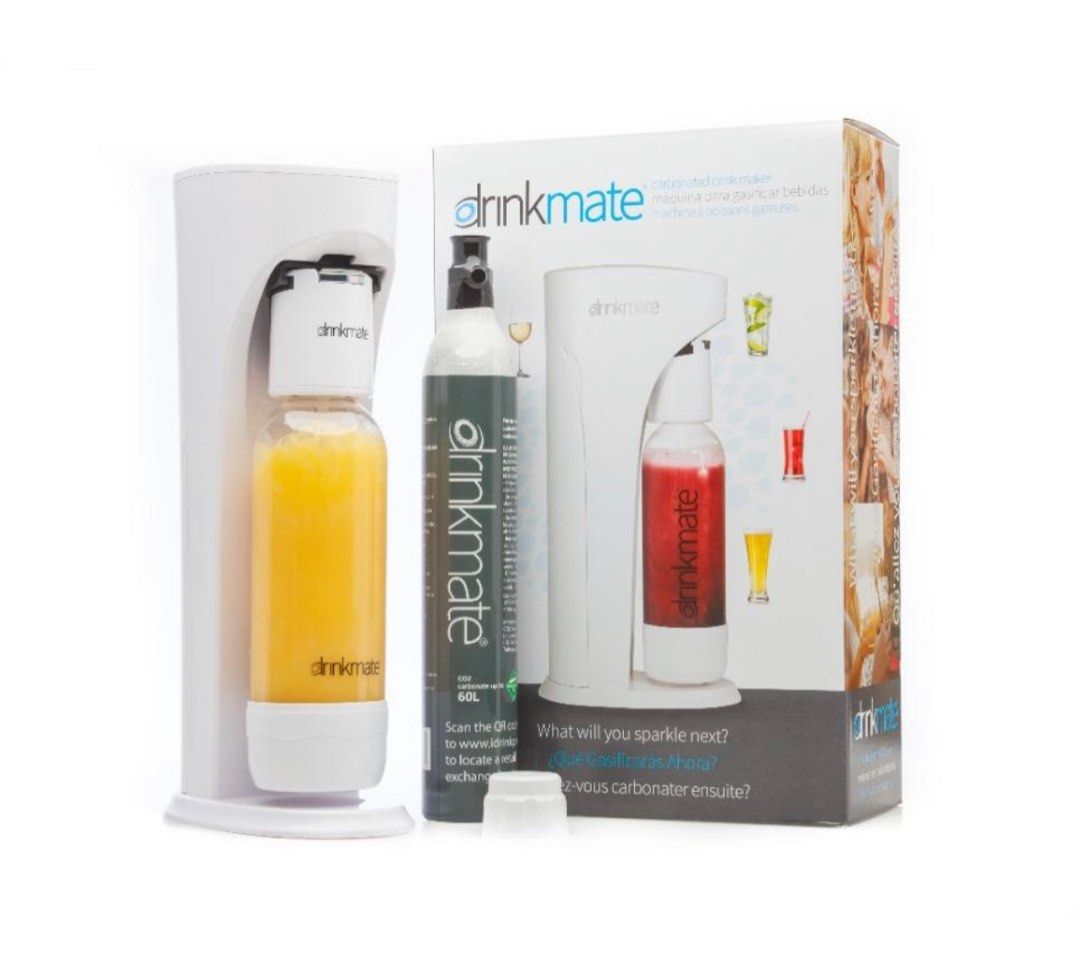 Drinkmate (White) Sparkling Water & Soda Maker, Furniture & Home Living, Kitchenware & Tableware ...