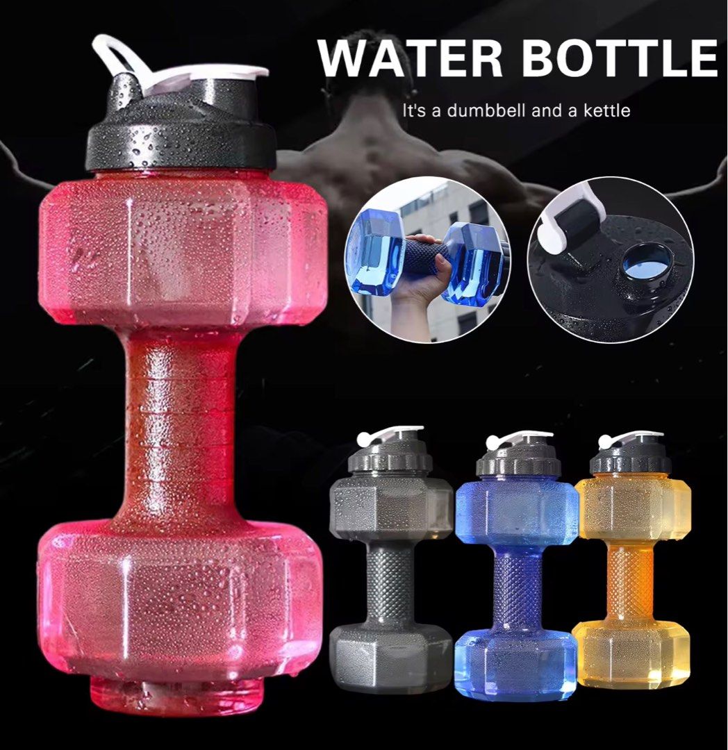 Dumbbell Water Bottle, Sports Equipment, Exercise & Fitness, Weights ...