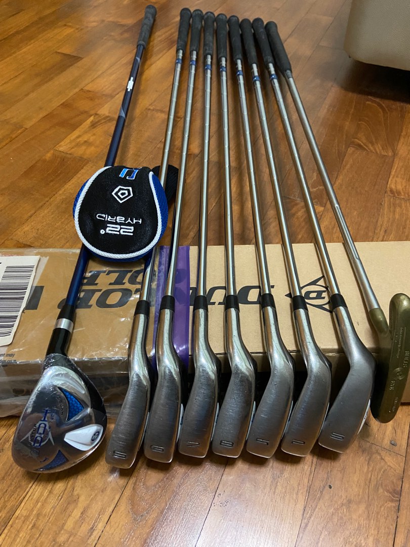 Dunlop golf set 5I-S + 2 extra clubs, Sports Equipment, Sports & Games ...