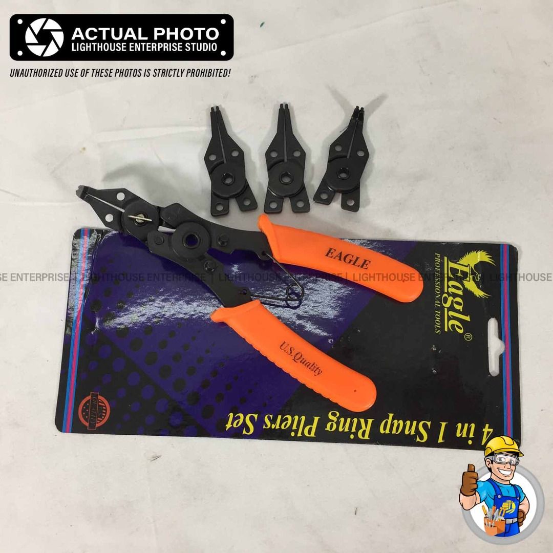 EAGLE Professional Tools 4in1 Snap Ring Pliers Set (EAGLE-SP41) *LIGHTHOUSE ENTERPRISE ...