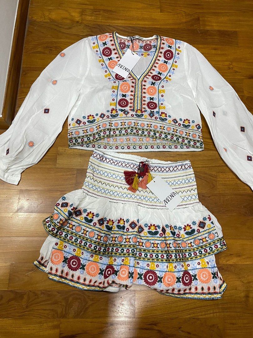 Embroidery Bohemian Style Set, Women's Fashion, Dresses & Sets, Sets or ...