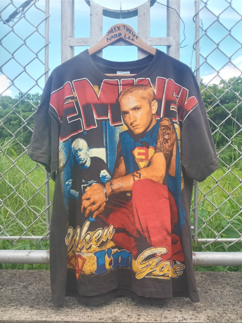 EMINEM 'THE REAL SLIM SHADY' RARE BOOTLEG AOP SHIRT BY HUNDRED PERCENT ...