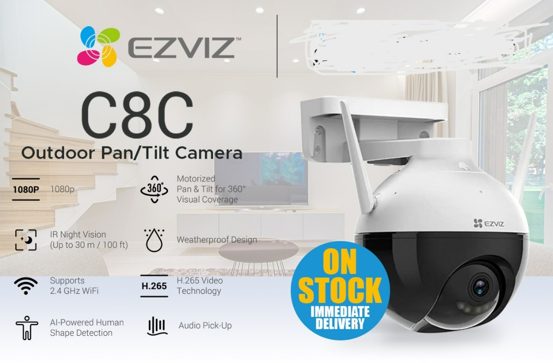 EZVIZ C8C-1080P, Furniture & Home Living, Security & Locks, Security ...
