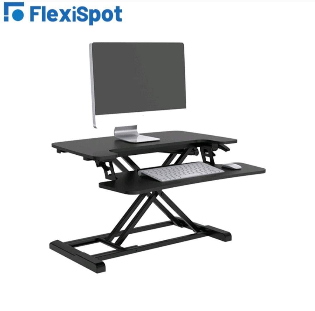 FlexiSpot M6 Standing Desk Riser 28" Adjustable Desk Converter with ...