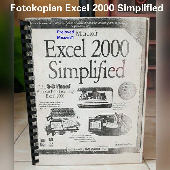 Fotokopian Buku Ms. Excel 2000 Simplified on Carousell