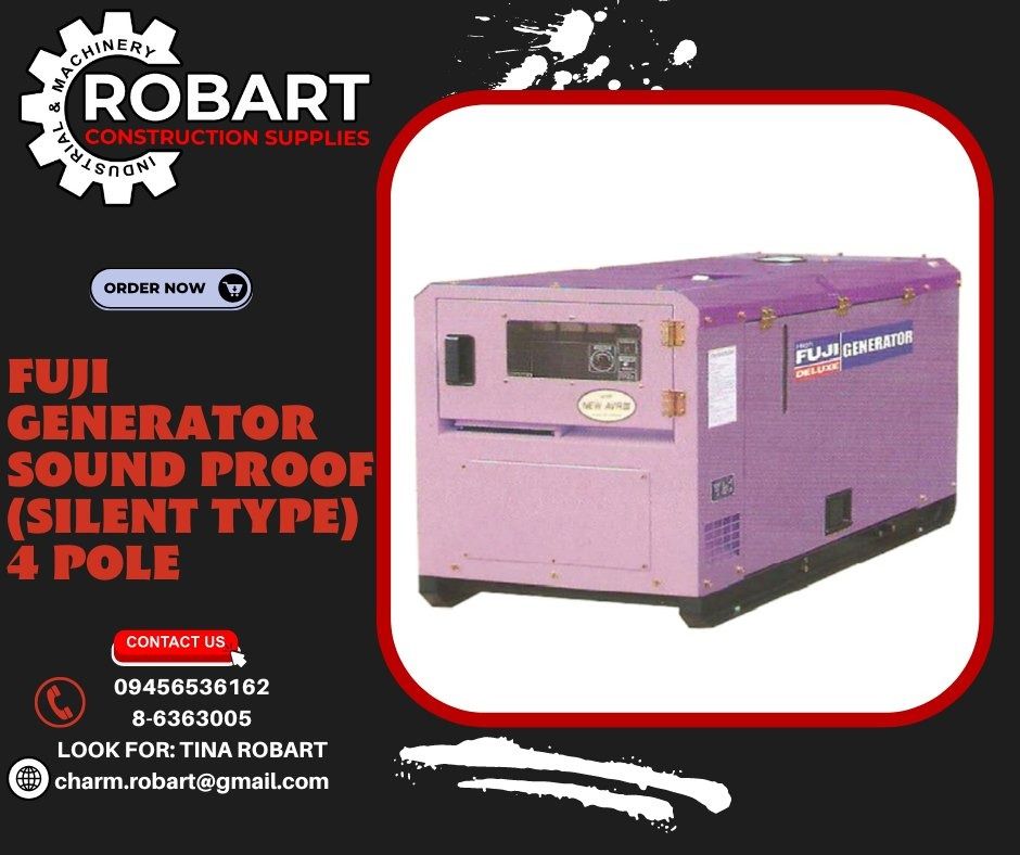 FUJI DELUXE DIESEL GENERATOR (WITH KUBOTA ENGINE), Commercial ...