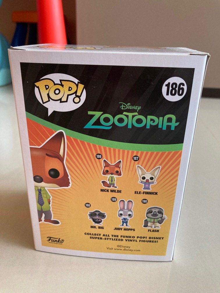 FUNKO POP Zootopia : Nick Wilde #186, Hobbies & Toys, Toys & Games on ...