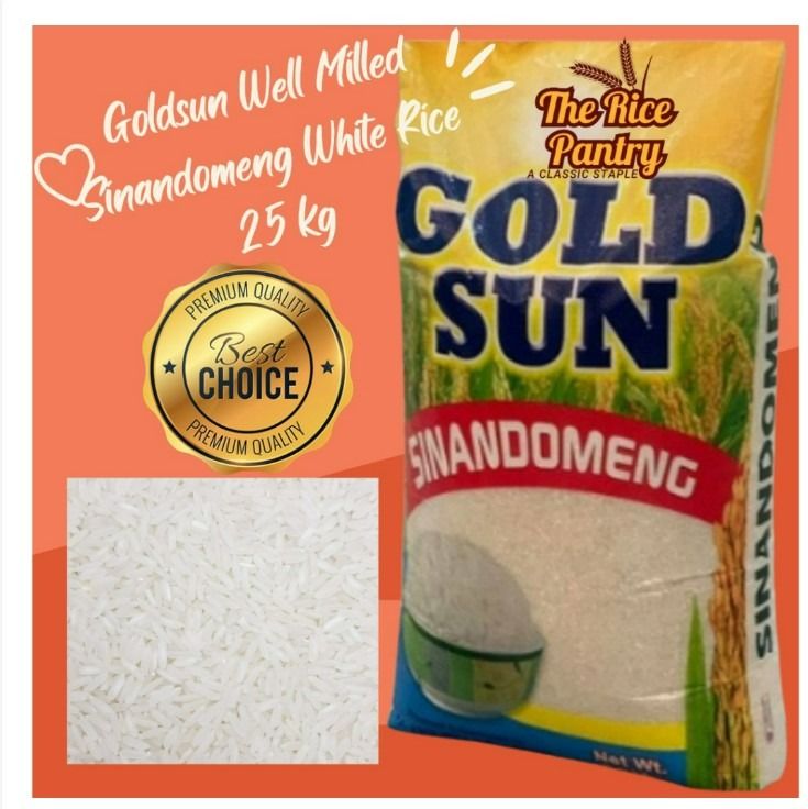 Goldsun Well Milled Sinandomeng White Rice 2 kg,5kg,10kg,25kg on Carousell
